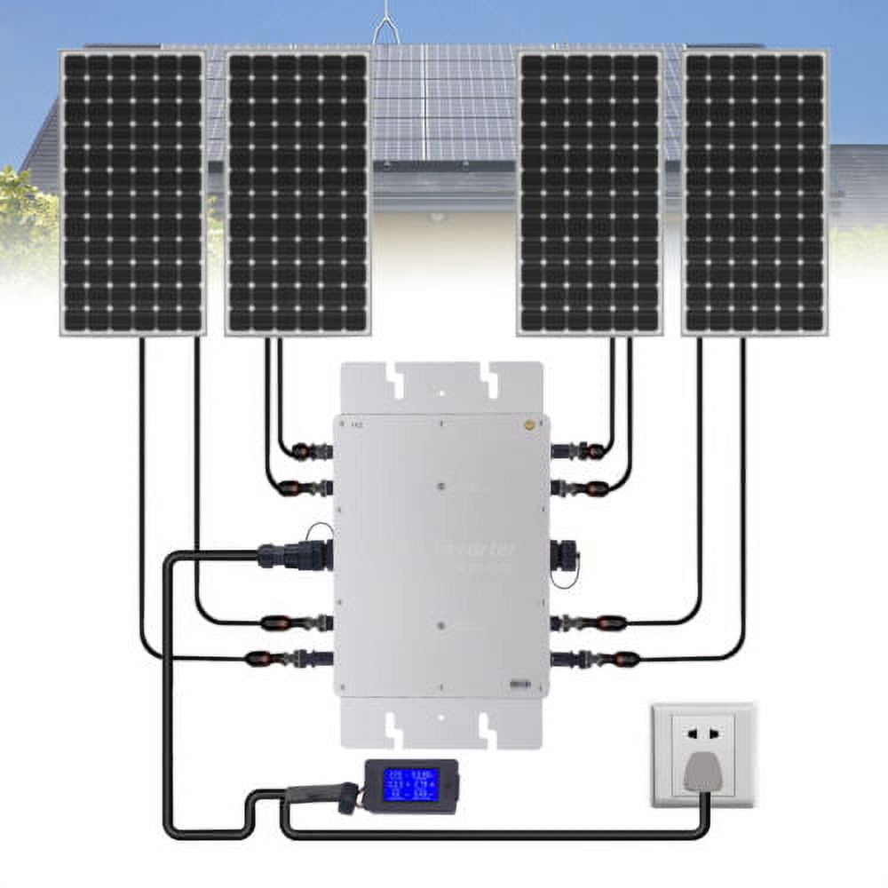 1200W Solar Micro Inverter, MPPT Grid Tie, Pure Sine Wave, DC to AC ... 1200W Solar Micro Inverter, MPPT Grid Tie, Pure Sine Wave, DC to AC ...