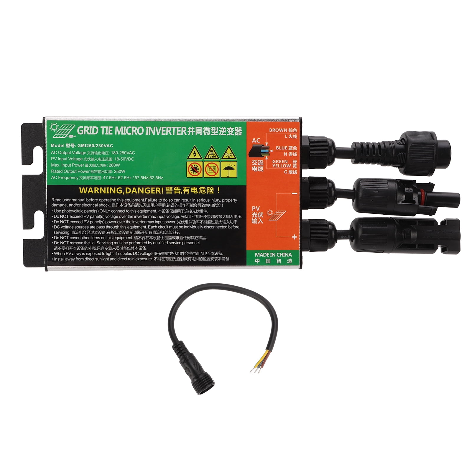 Solar Micro Inverter 260W 230V MPPT Small Size Grid Tie Micro Inverter ...