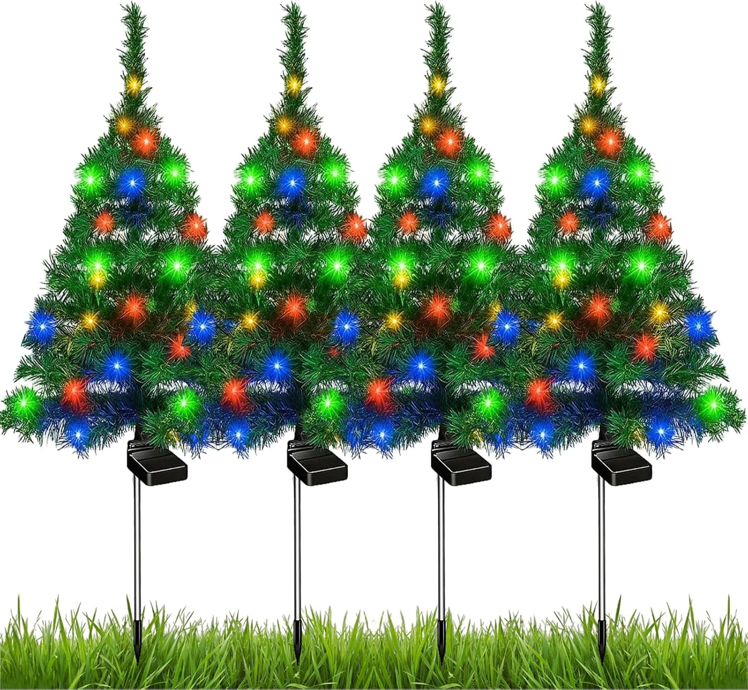 Solar Mini Christmas Tree Lights with Twinkle LED, 32IN Waterproof ...
