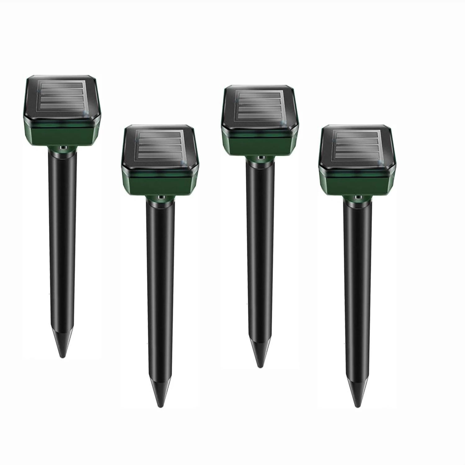 Solar Mole Repellent Ultrasonic 4 Pack Outdoor Powered Sonic Deterrent ...