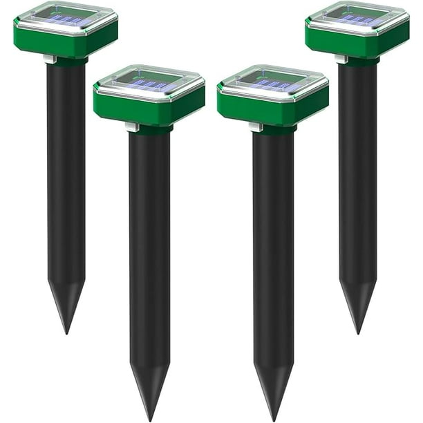 Solar Mole Repellent, Ultrasonic & Solar Powered Gopher Repellent ...