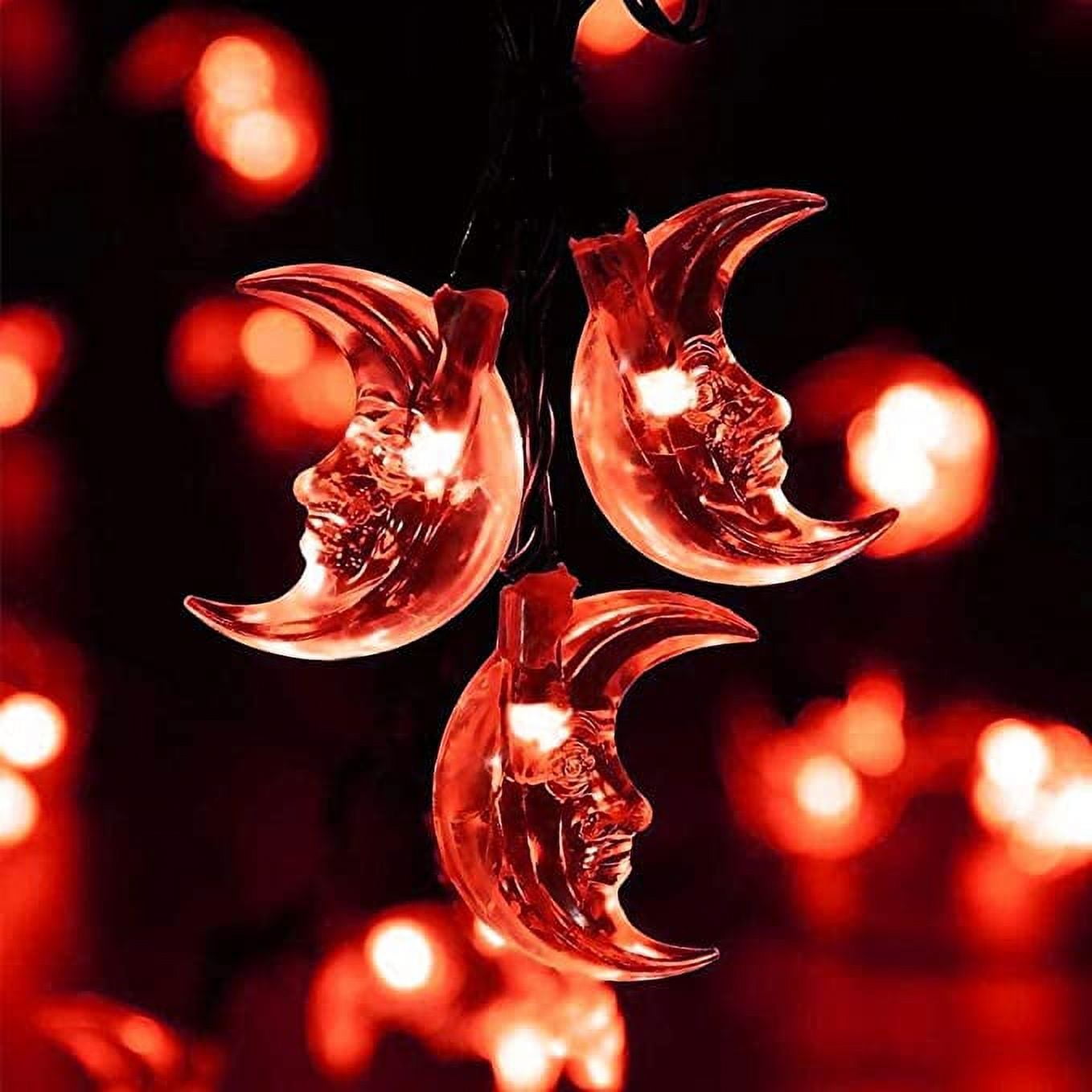 Solar Moon Lights, Moon Fairy Lights 6M/30 LED Moon String Lights for ...