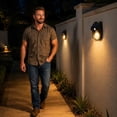 Solar Motion Sensor Light, Outdoor Security Wall Lamp, Wireless Garden ...