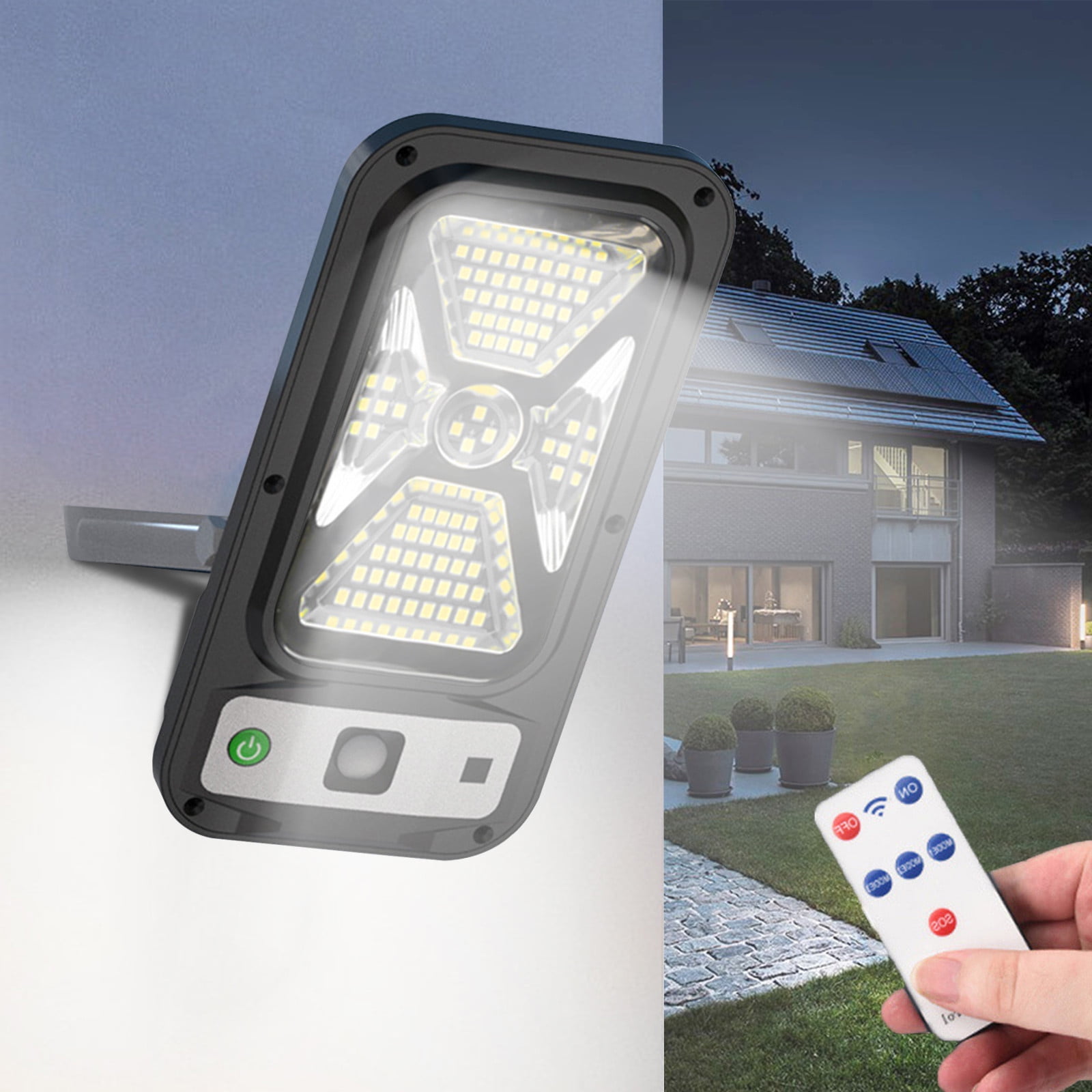 Solar Motion Sensor Lights, IP65 Waterproof Outdoor Lights, 3 Modes ...