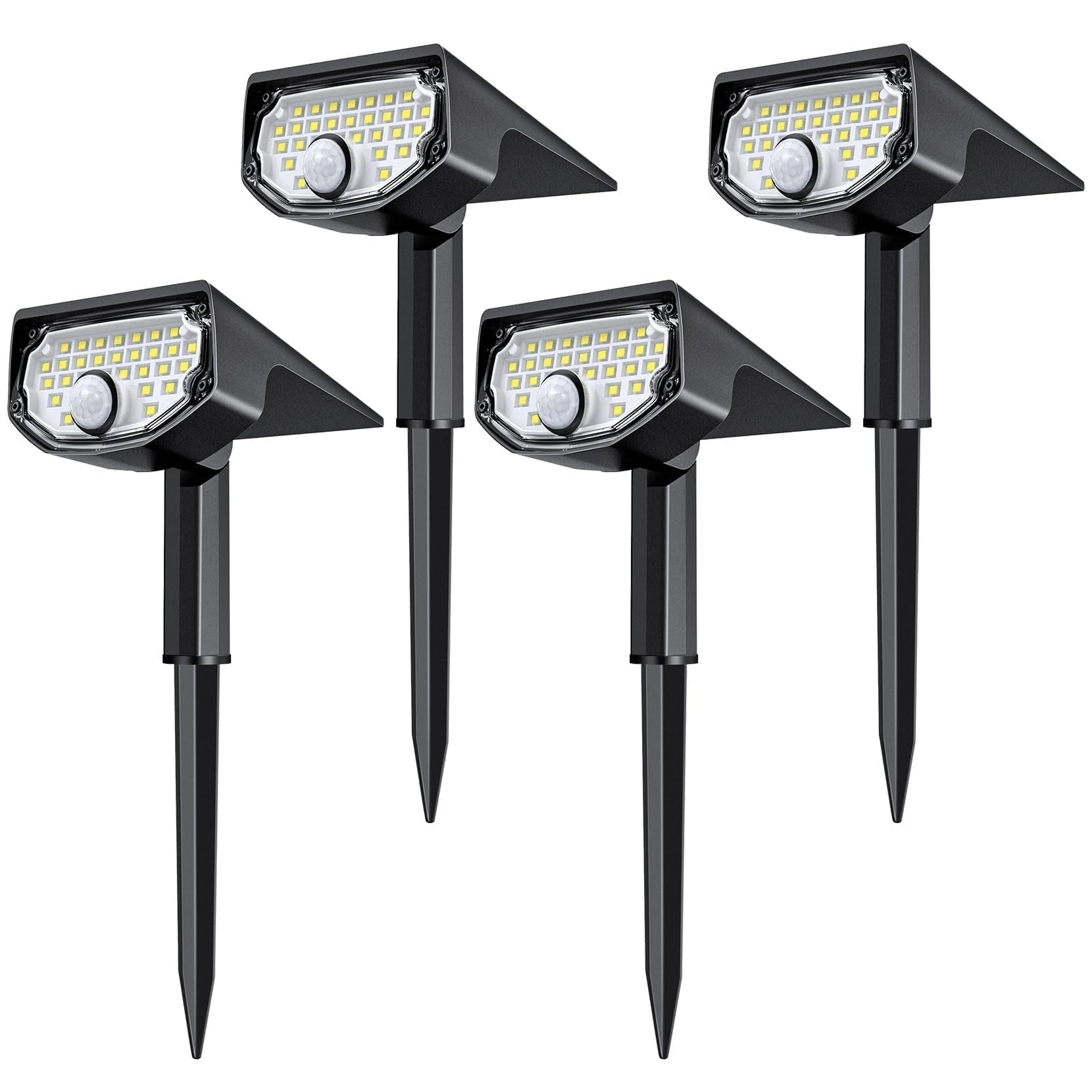 Mpow Outdoor Solar Motion Sensor Spot Lights 4-Pack IP68 Waterproof ...