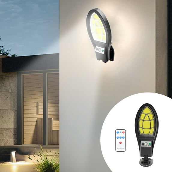 Solar Motion Sensor Street Light, Wireless Security Wall Lamp for ...