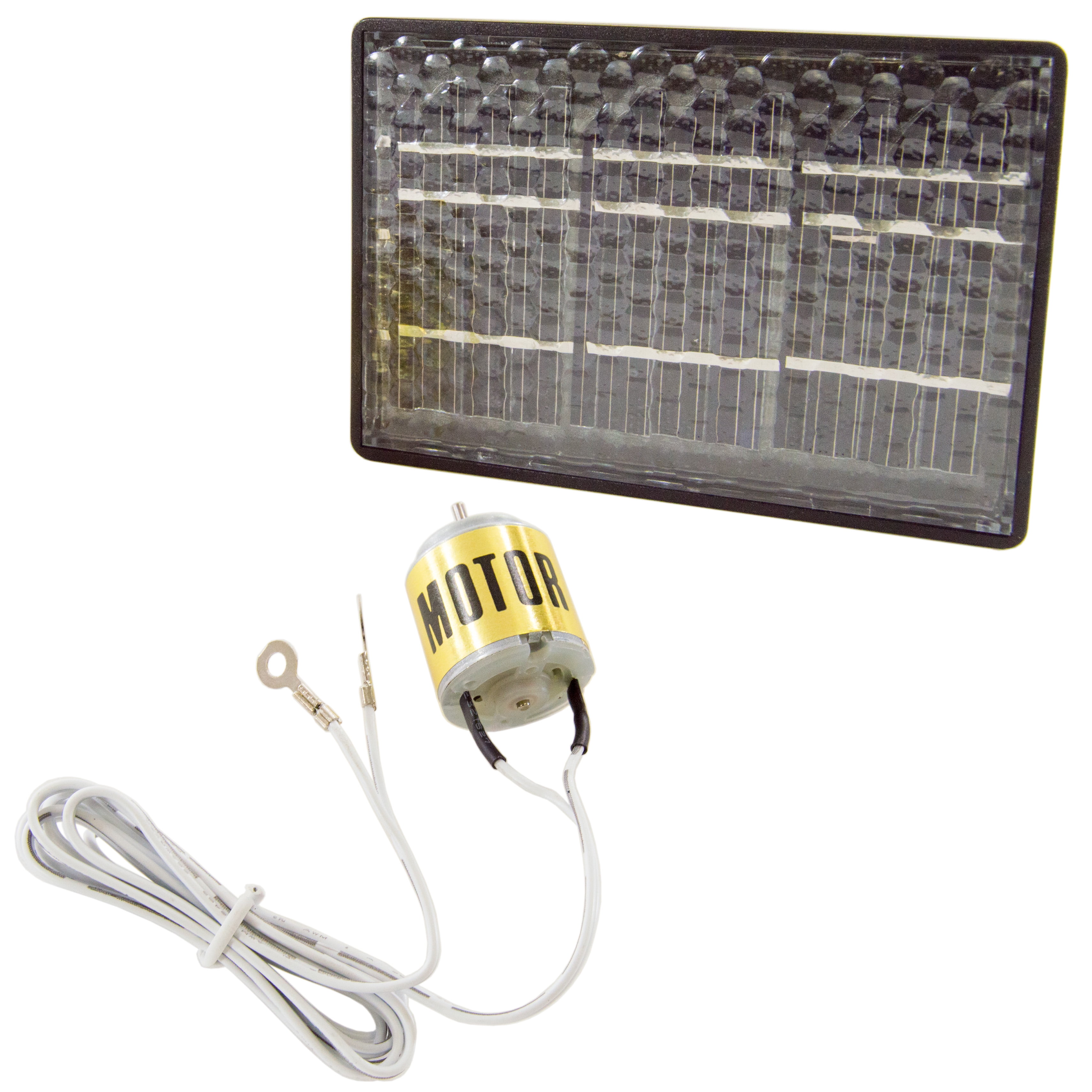 Solar Motor Kit - 1V/400mA Cell Module, 1V/400mA DC Solar Motor, and ...
