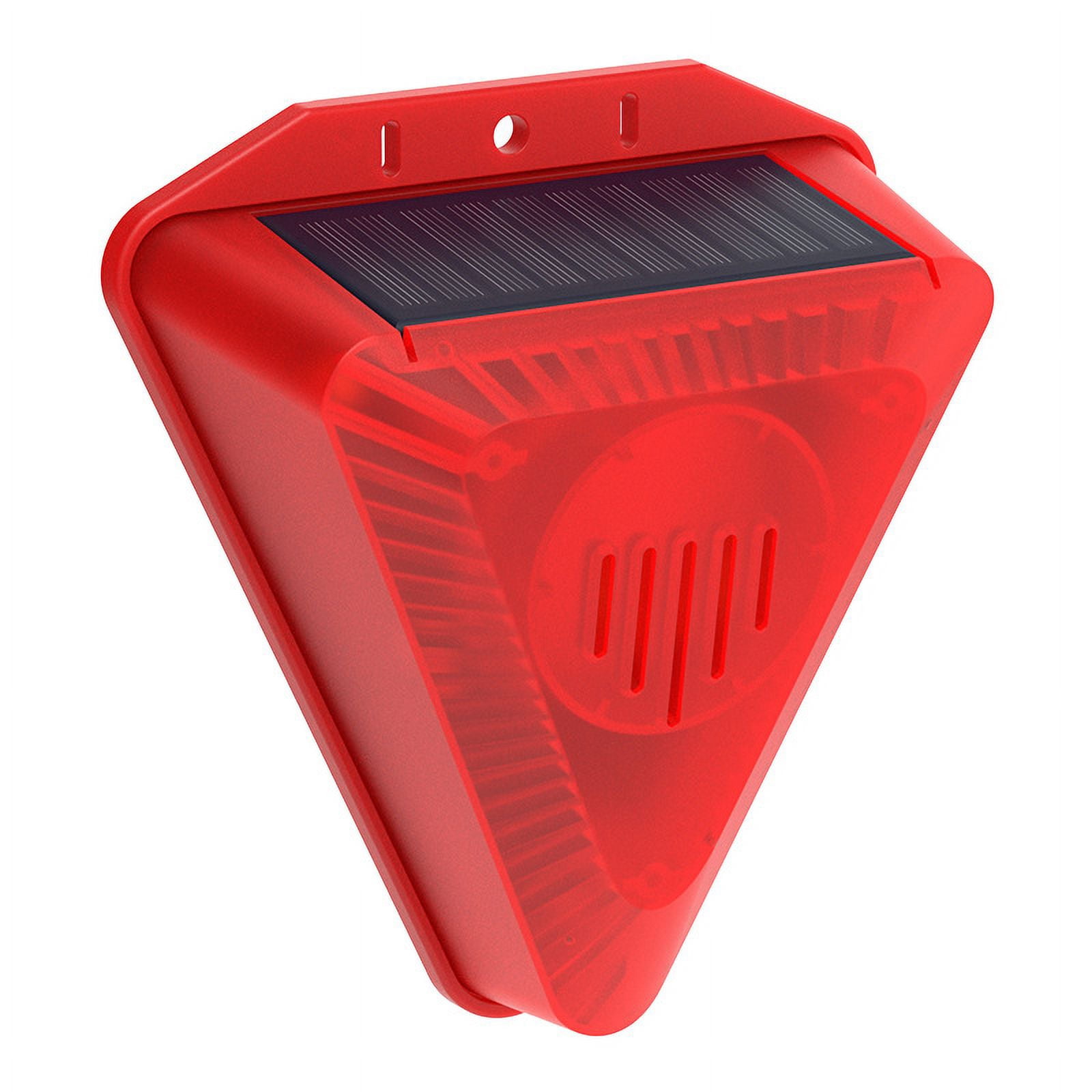 Solar Outdoor Alarm LED Flashing Warning Strobe Light 129 Decibels Dog ...