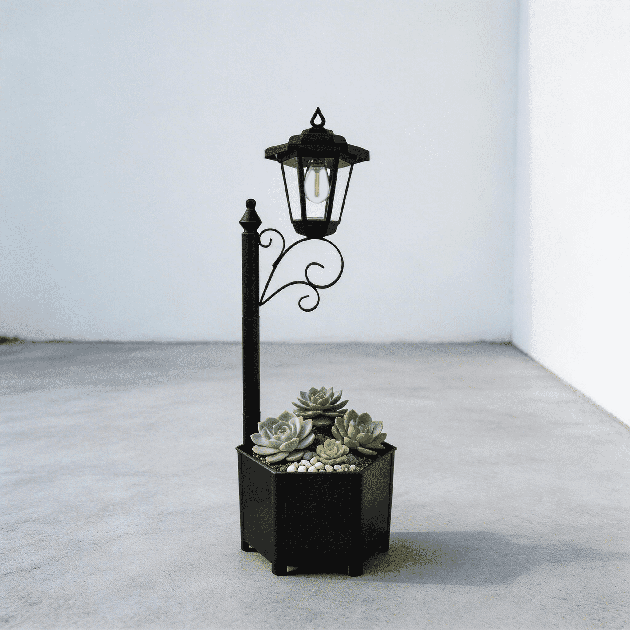 DJGIFI, Solar Pathway Light with Planter, 75cm, Outdoor Garden Decor ...