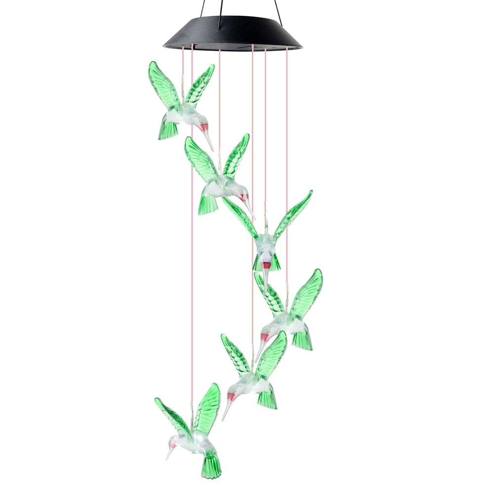 Solar Outdoor Hanging -Waterproof Mobile Romantic Wind Bells Light ...