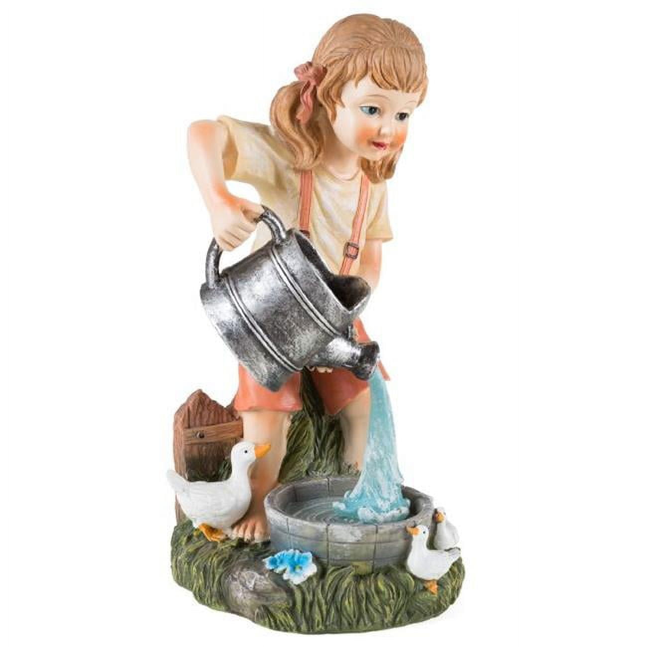 Solar Outdoor LED Light & Little Girl Statue - Walmart.com