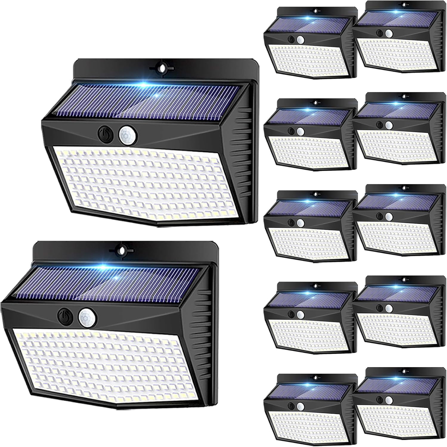Solar Outdoor Lights, 12 Packs Solar Motion Sensor Security Lights with ...
