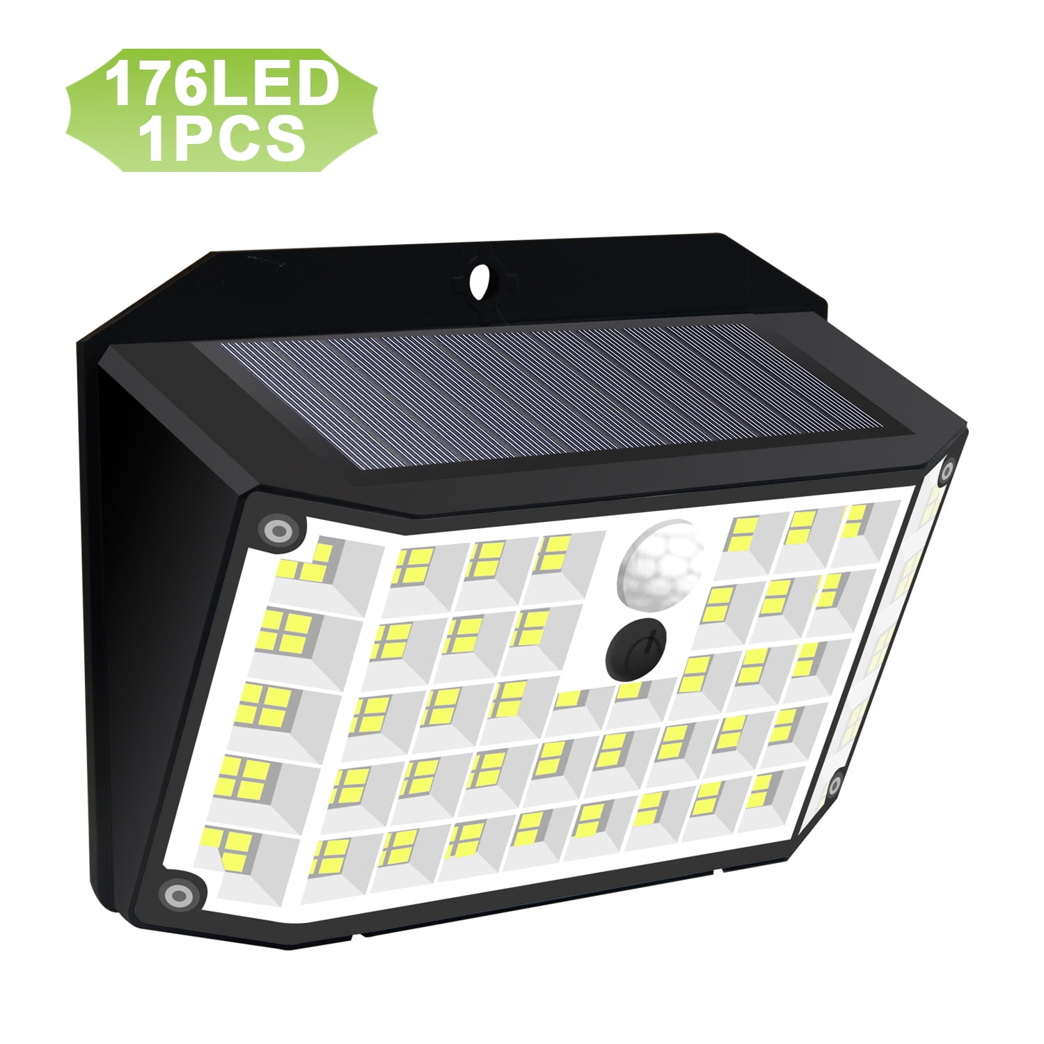 Solar Outdoor Lights 176 LED Solar Powered Motion Sensor Flood Lights ...