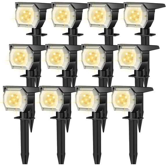 Solar Outdoor Lights, 3 Lighting Modes Solar Spot Lights Outdoor with ...