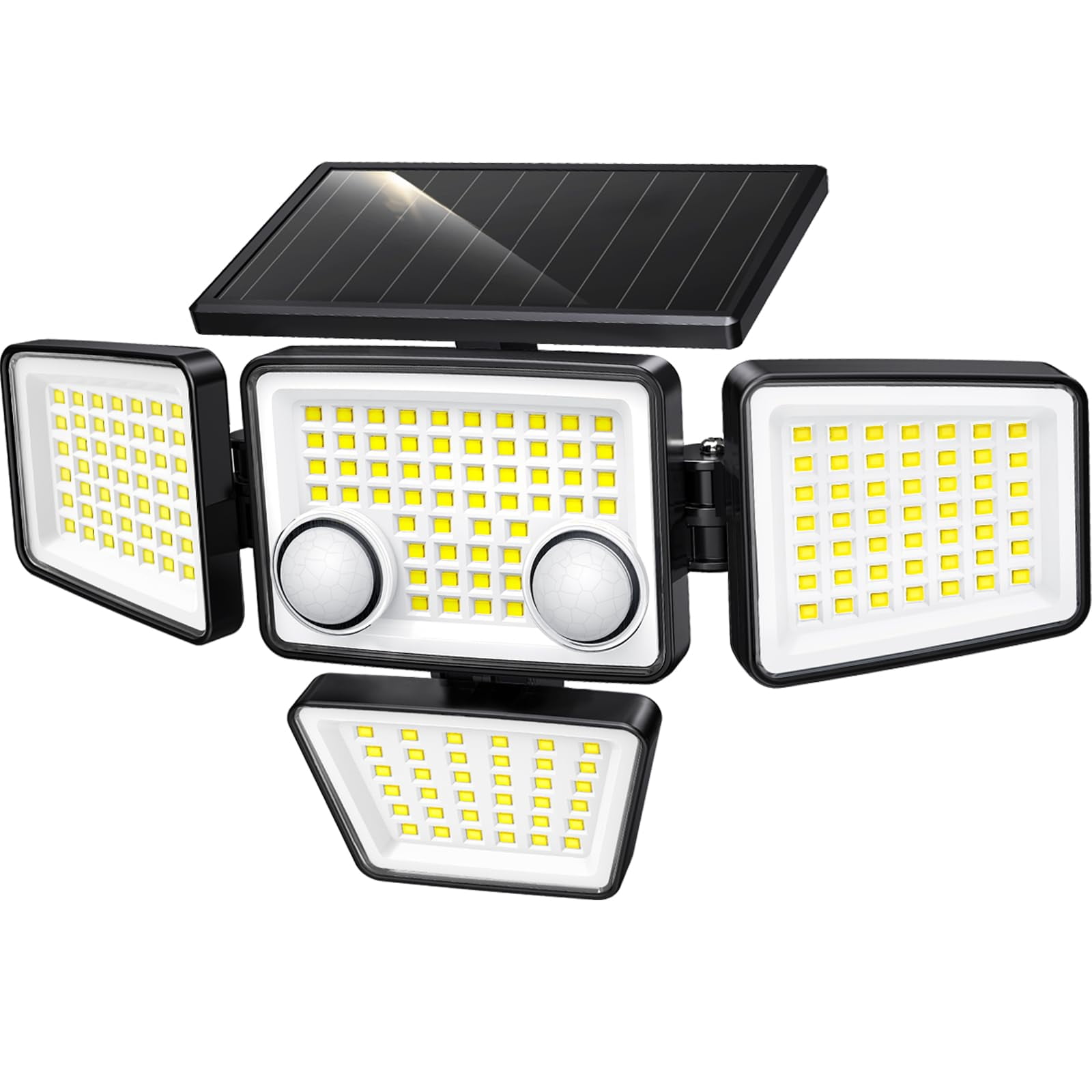 Solar Outdoor Lights - 3000LM 188 LED Motion Sensor Outdoor Lights, 4 ...