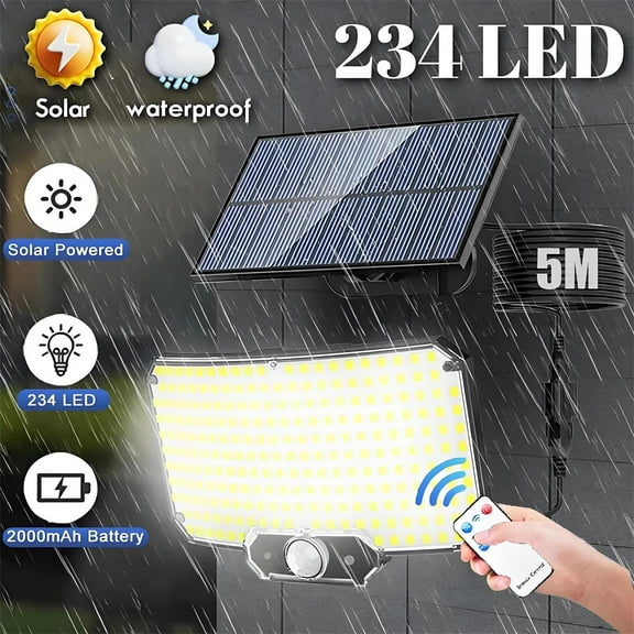 Motion Sensor Outdoor Lights 3 Pack,3500LM Bright Solar Lights Outdoor ...