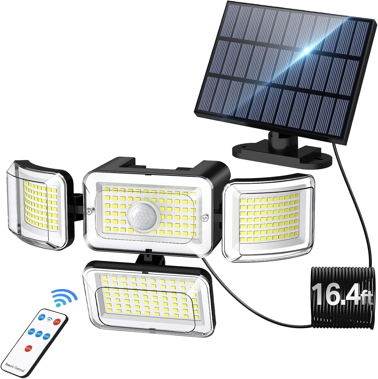 Solar Outdoor Lights Motion Sensor 3500LM 288 LED Security Light with ...