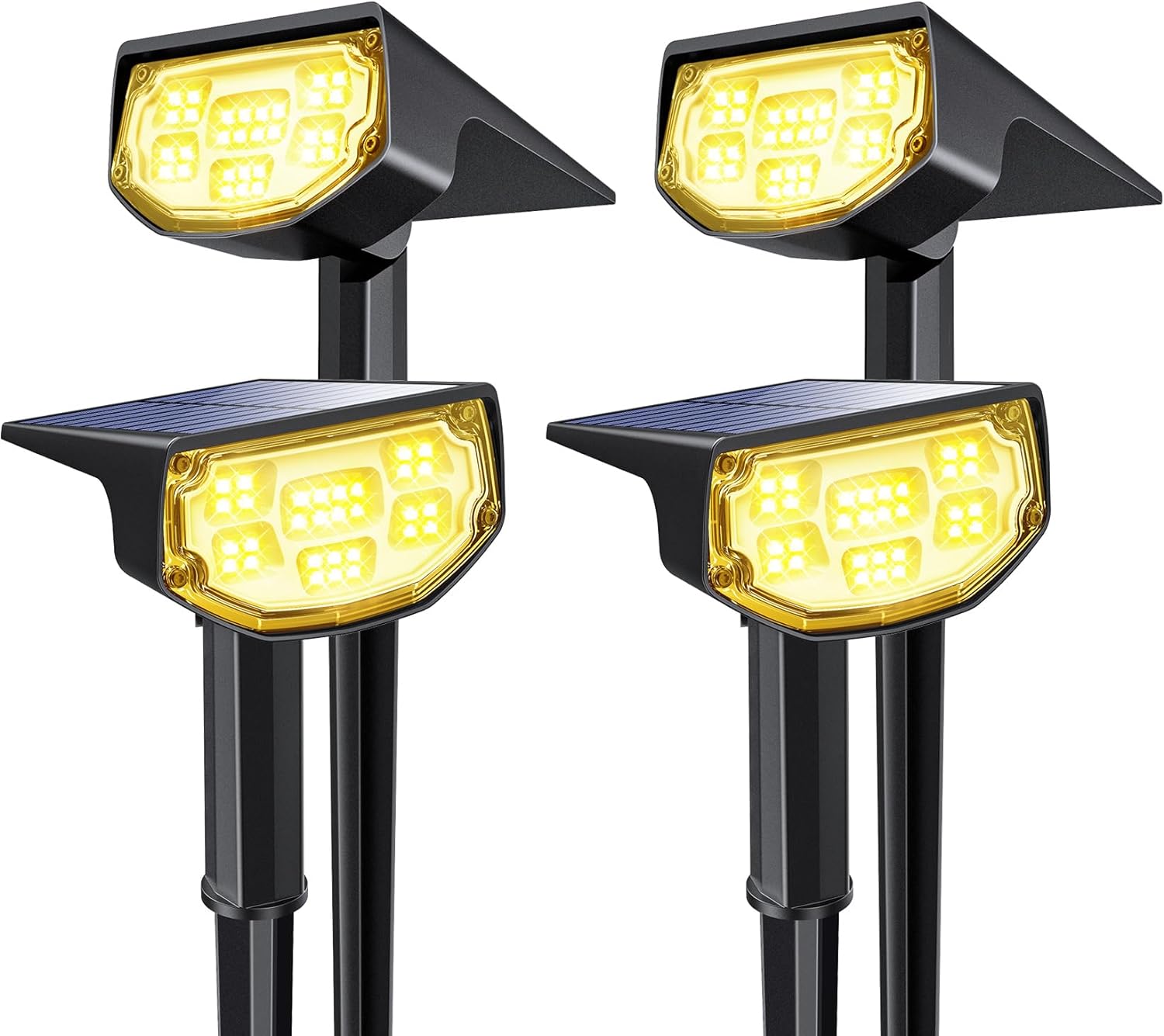 Solar Outdoor Lights for Outside, \u200e30 LED Spotlights IP68 ...