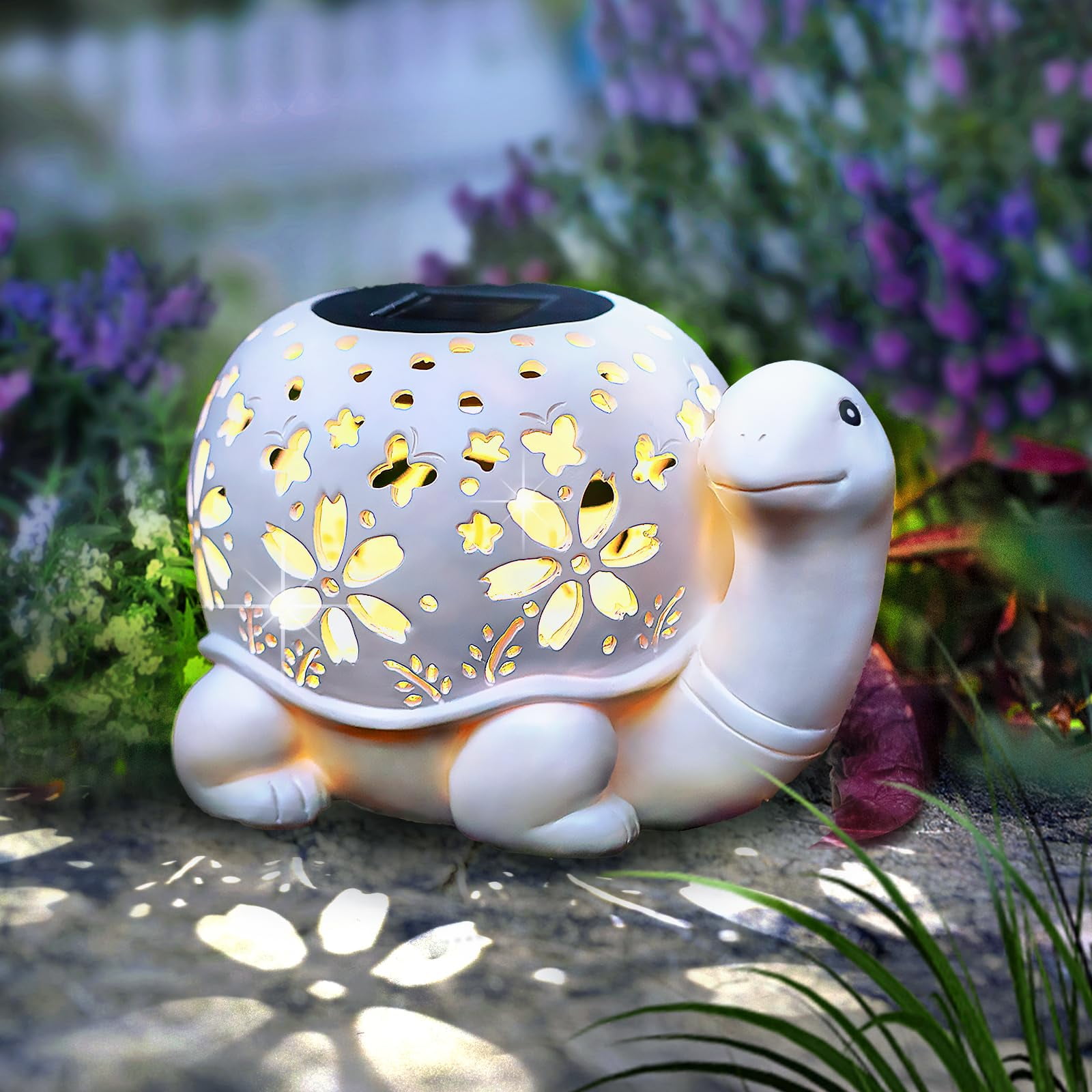 Solar Outdoor Lights Turtle Garden Decor, Tortoise Outdoor Statue ...