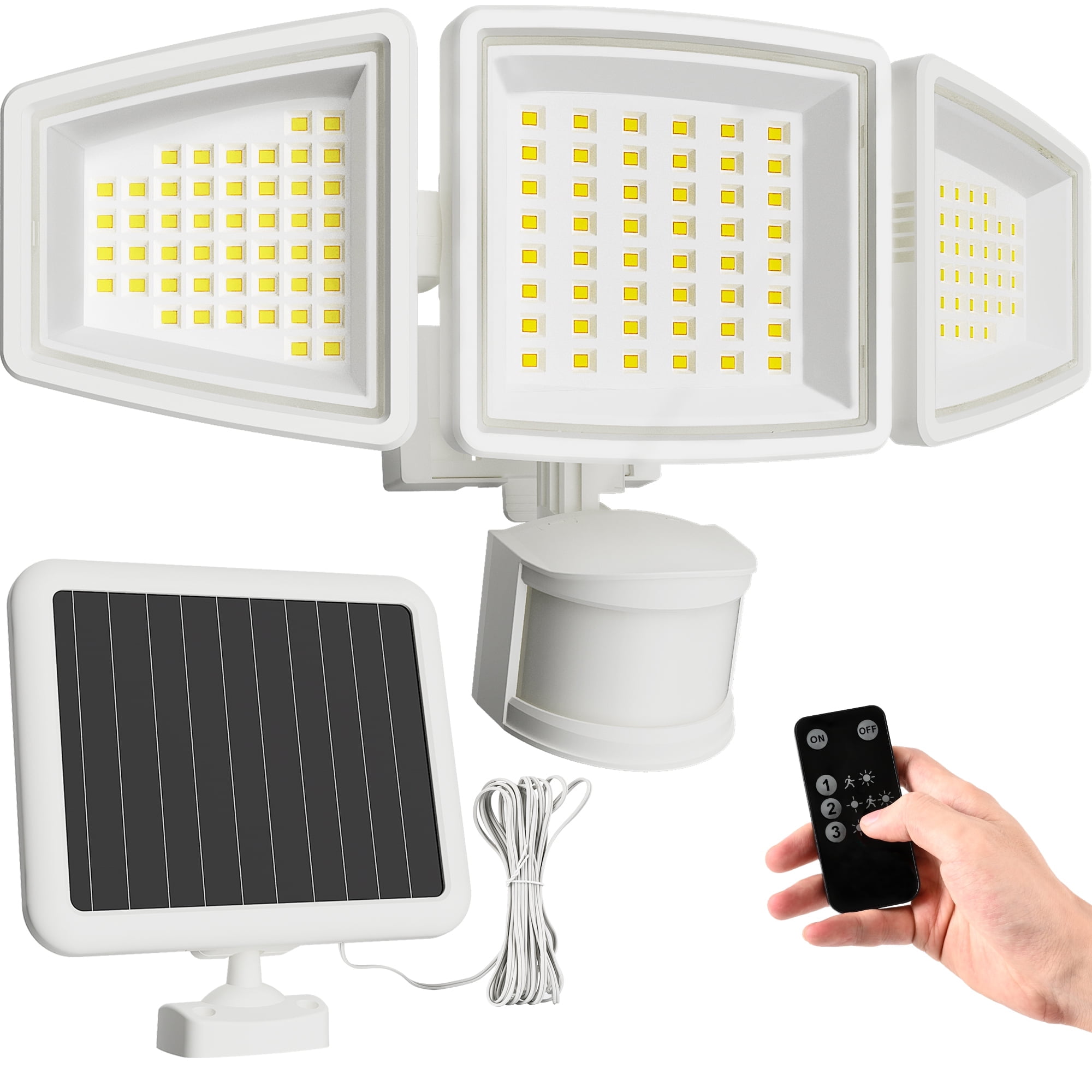 FKHouse Solar Outdoor Security LED Flood Light, Motion Sensor ...