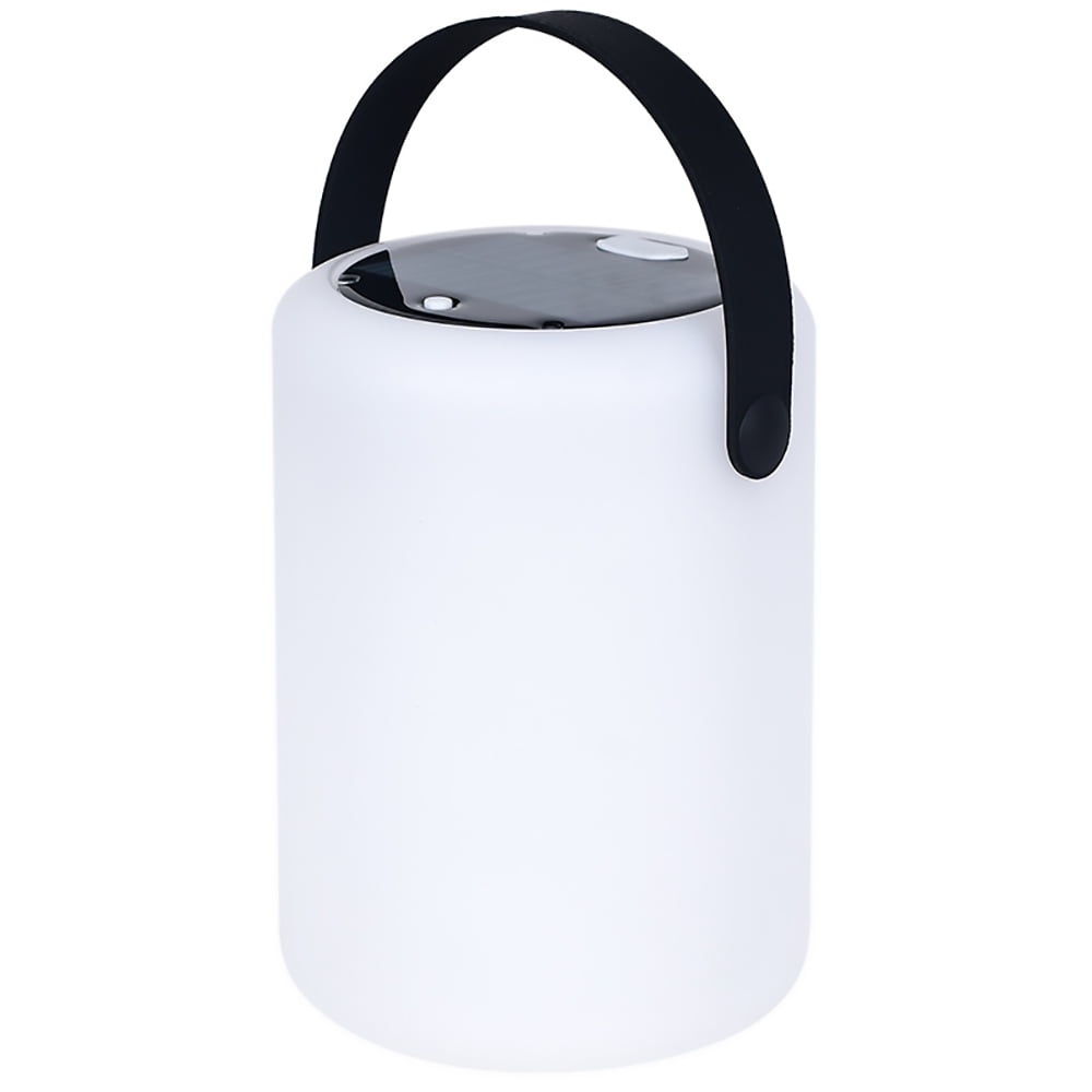 Solar Outdoor Table Lamp, Warm Light RGB Portable Rechargeable Patio ...