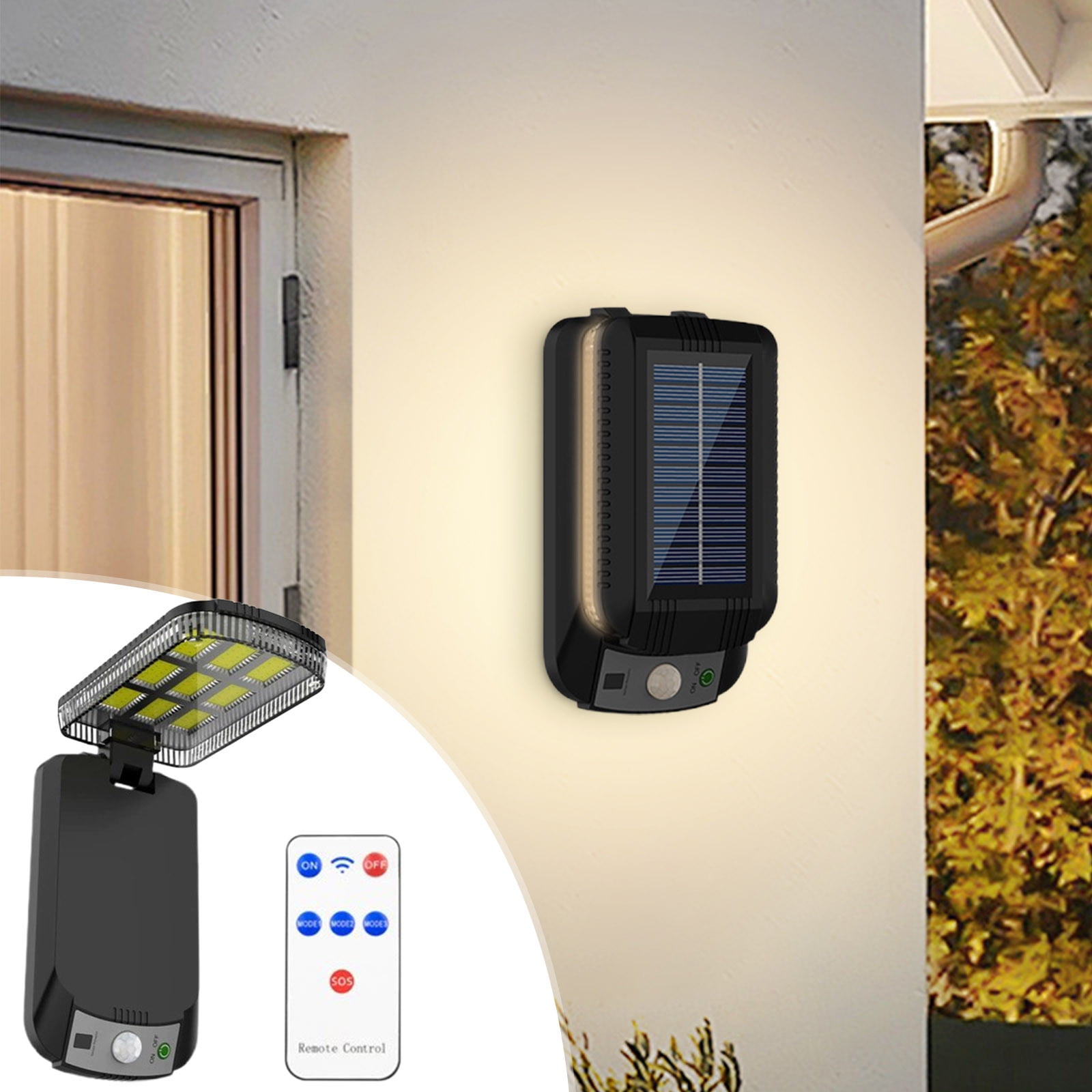 Solar Outdoor Wall Lamp 90W COB High Brightness Folding Wall Washer ...