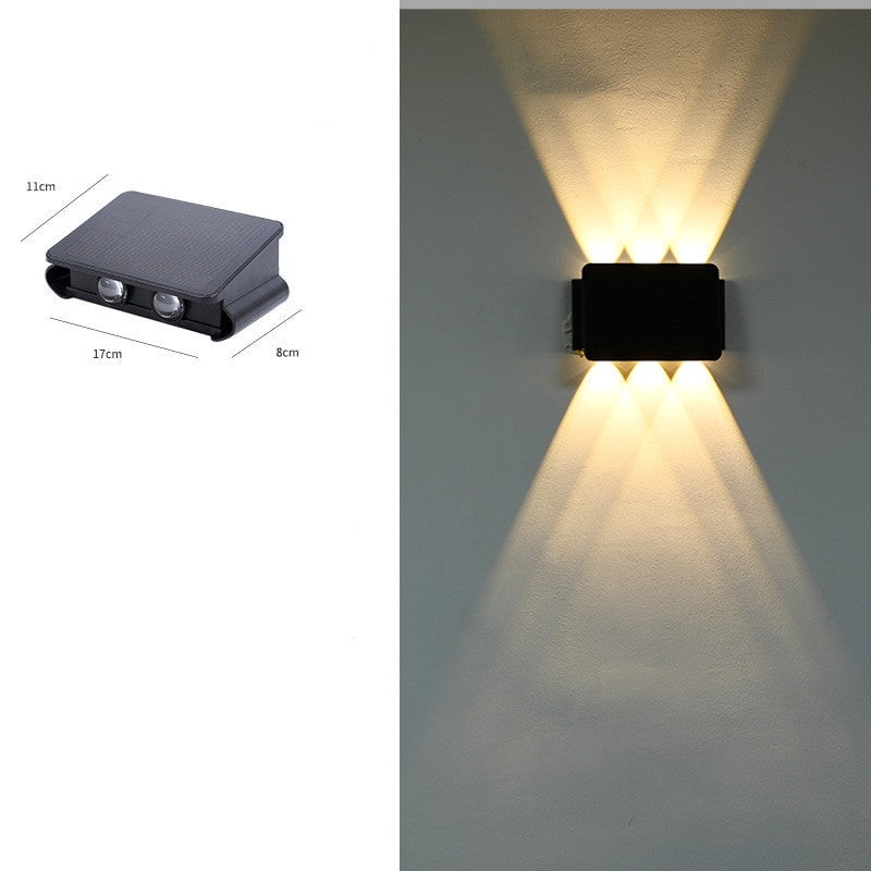 Solar Outdoor Wall Lamp Waterproof Corridor Light with LED Inductive ...