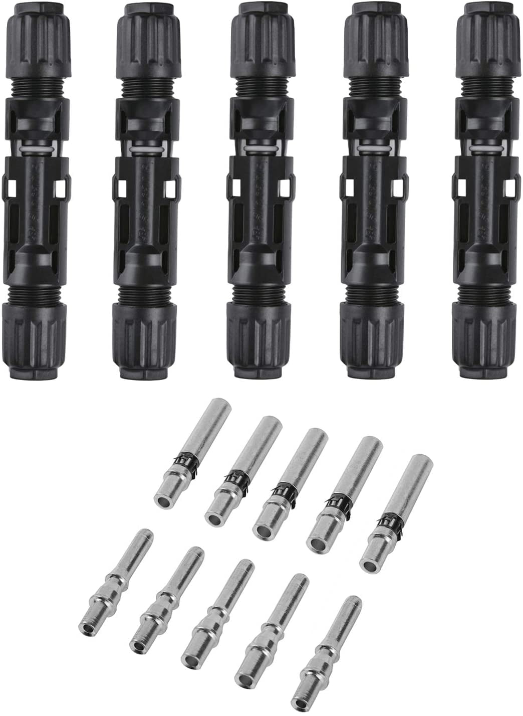 Solar PV 8 AWG Solar Connector IP68 1500V 70A Solid Tinned Copper ...