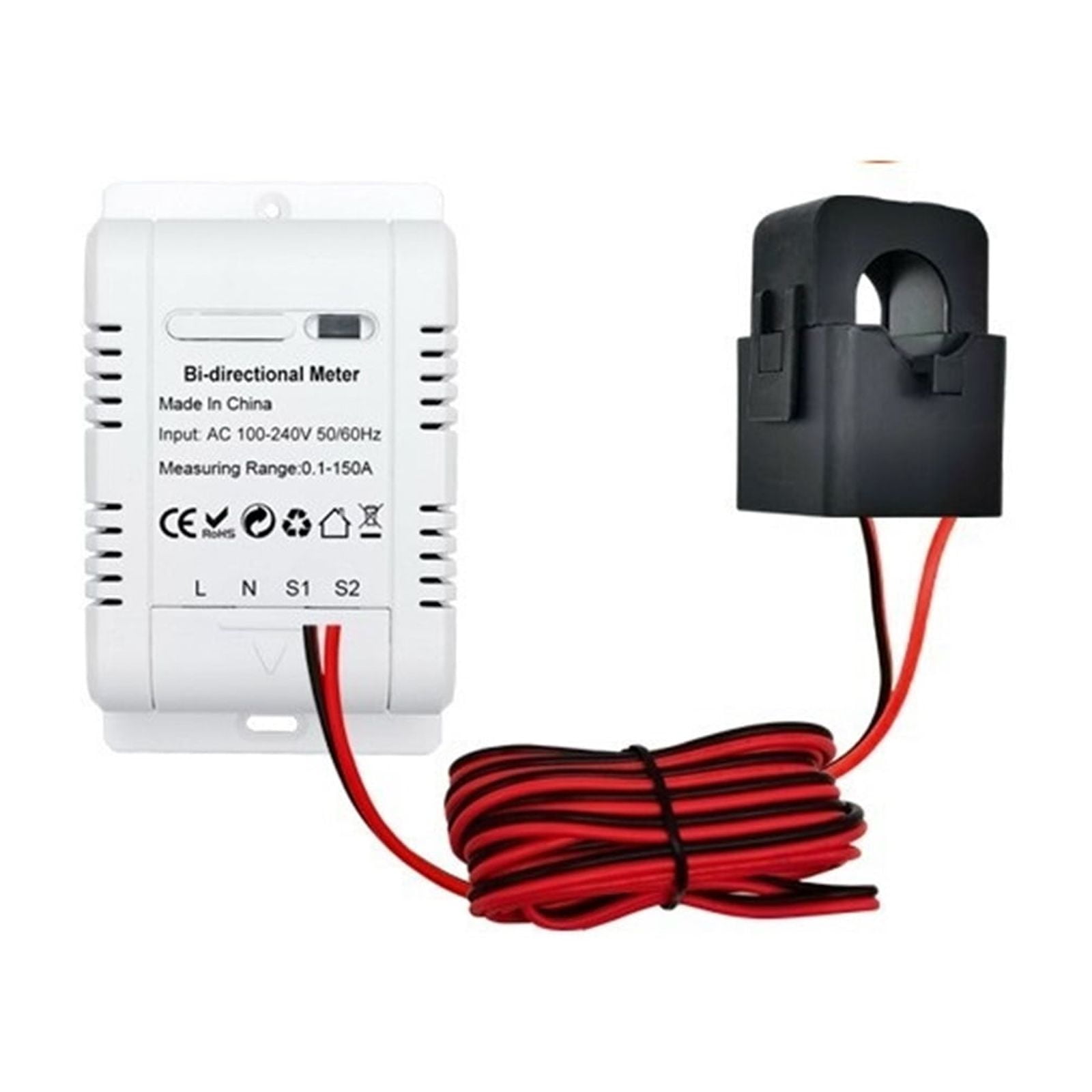 Solar PV Bidirectional Two Way Tuya Smart Energy Meter 150A Clamp ...