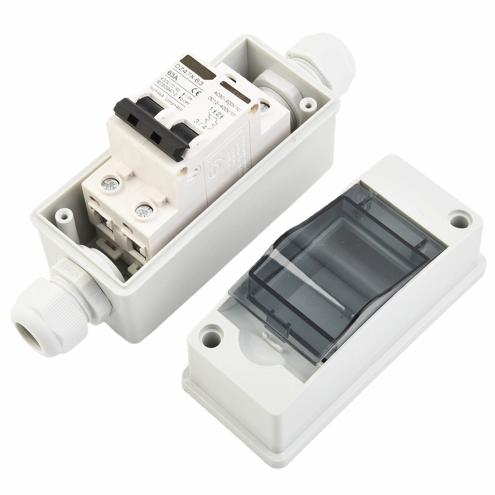 Solar PV Cell Combiner Box AC 400V 63A Circuit Breaker Switch With ...