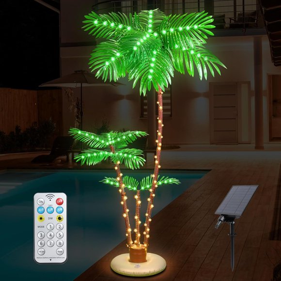 Christmas Palm Tree With Lights
