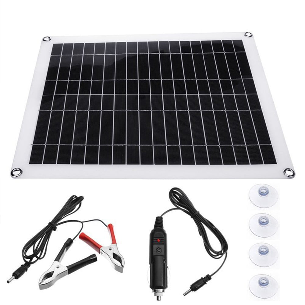 Solar Panel 12V Trickle Charger Battery Charger Kit Maintainer Boat Car ...