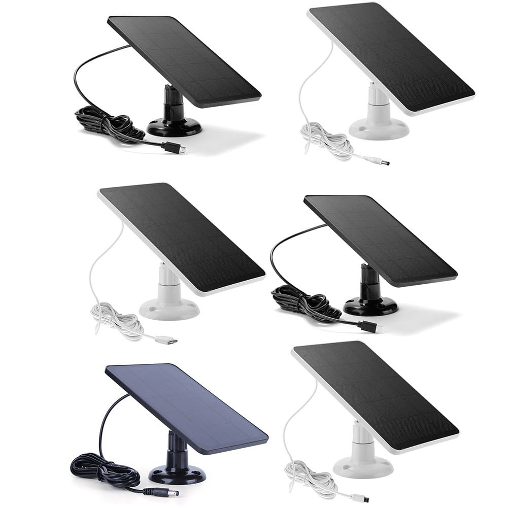 Solar Panel For Blink Camera 4W 5V Outdoor Solar Charger With 9.84Ft ...
