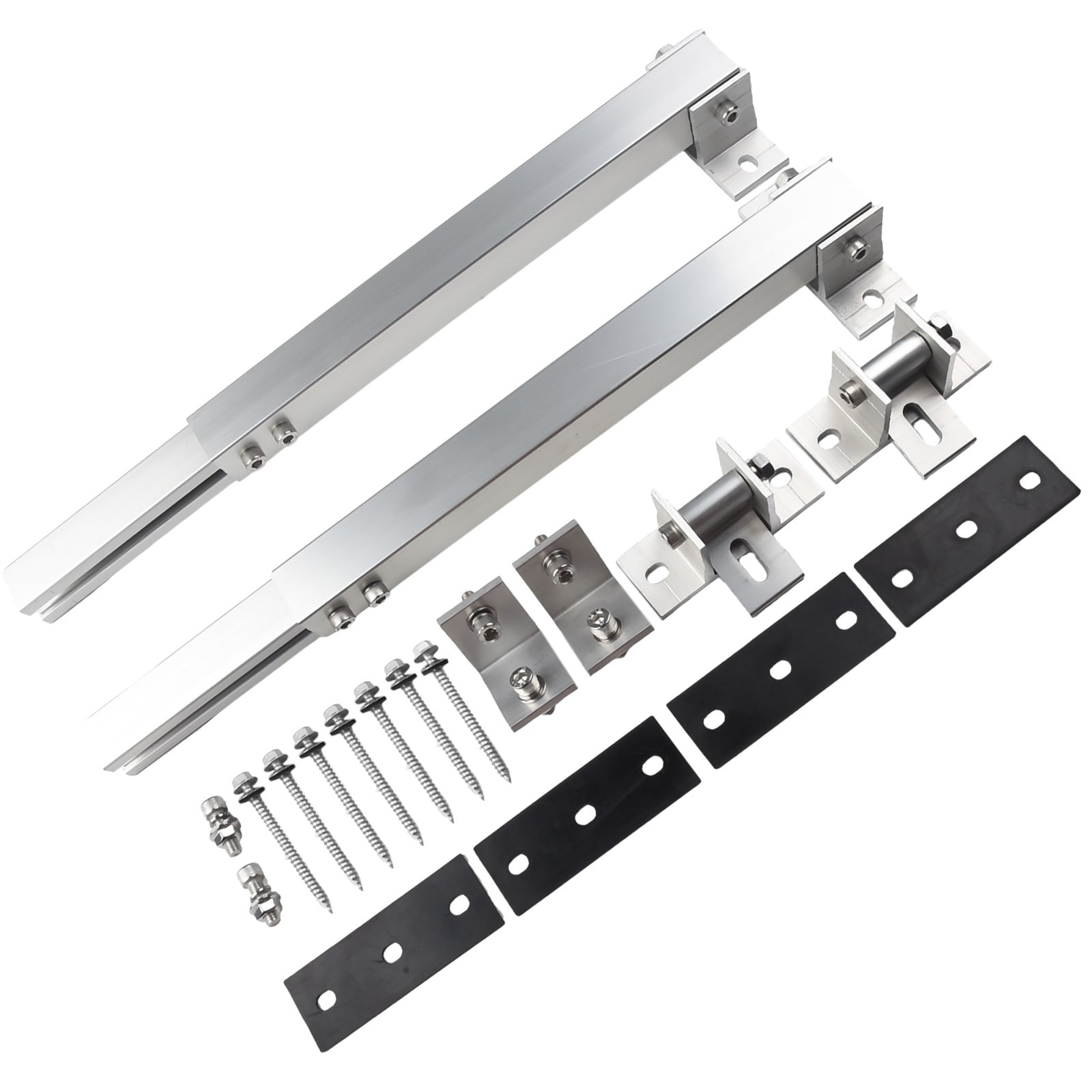 Solar Panel Bracket, Solar Holder End Clamp Kit, Adjustable Flat Roof ...