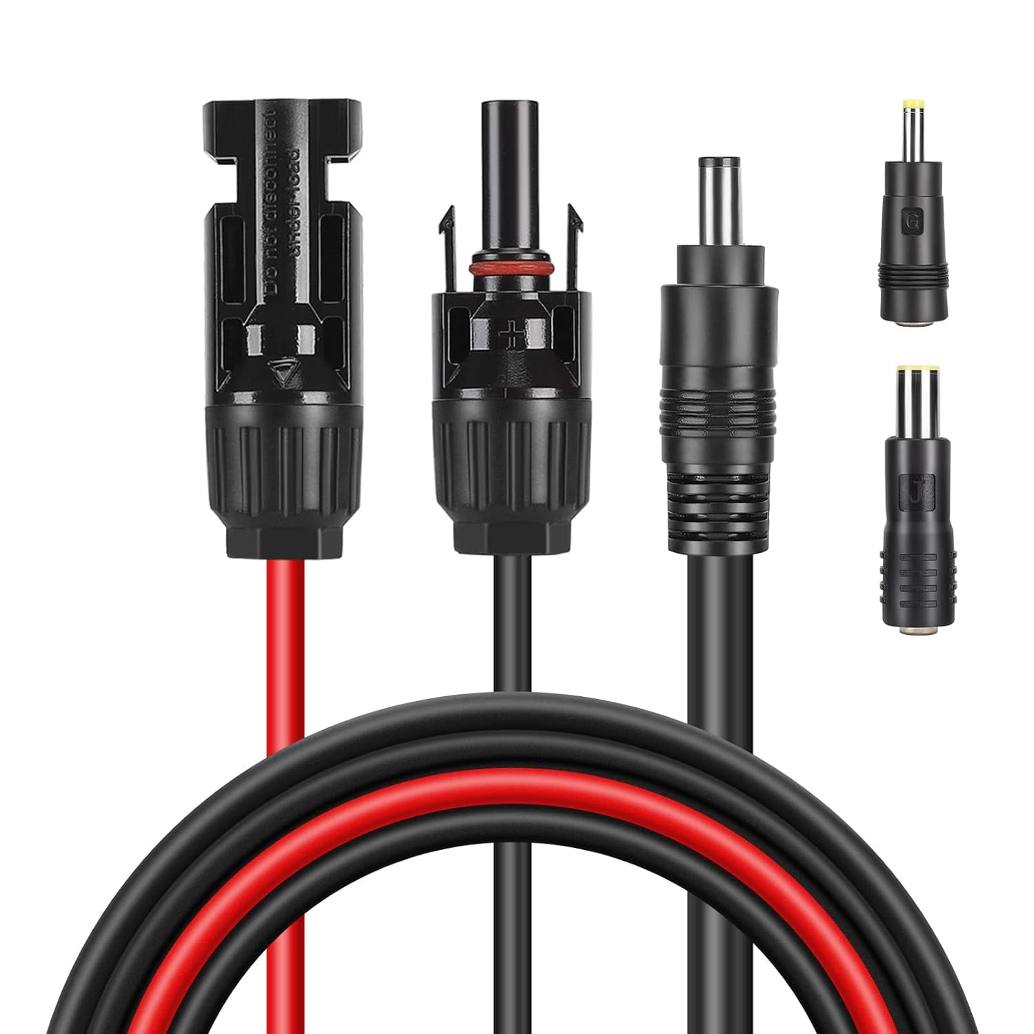 Solar Panel Cable to DC Adapter Cable - Solar Plug and Socket to DC 8mm ...