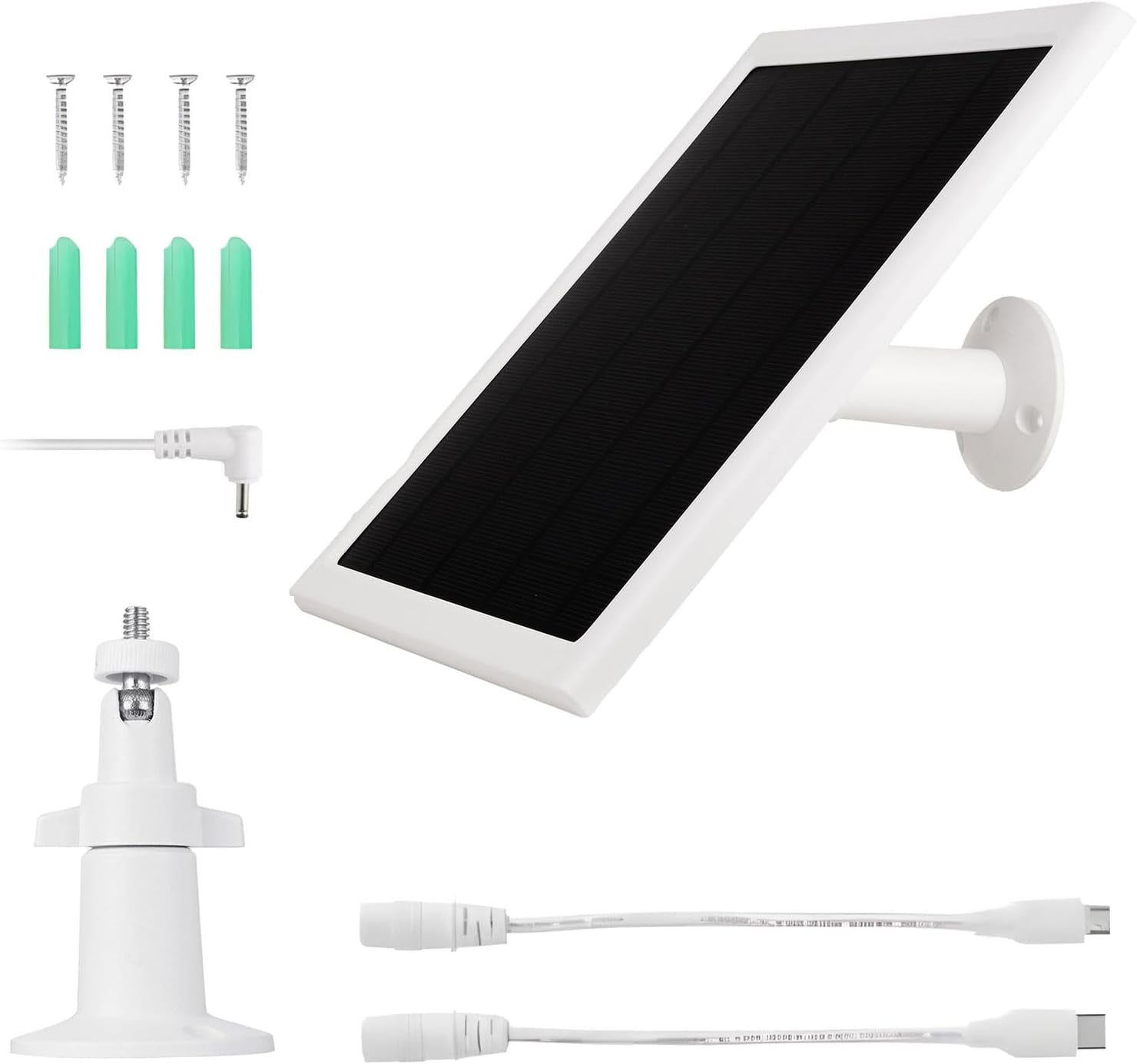 Solar Panel for Cameras, 8W Camera Solar Panel Charger Compatible ...