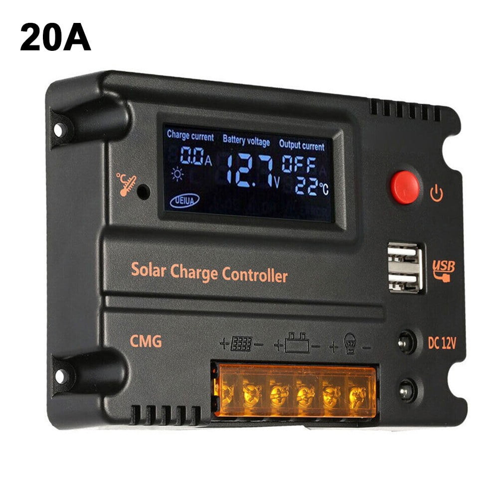 Solar Panel Charge Controller 10A/20A CMG WPC 12/24V Energy-Saving ...