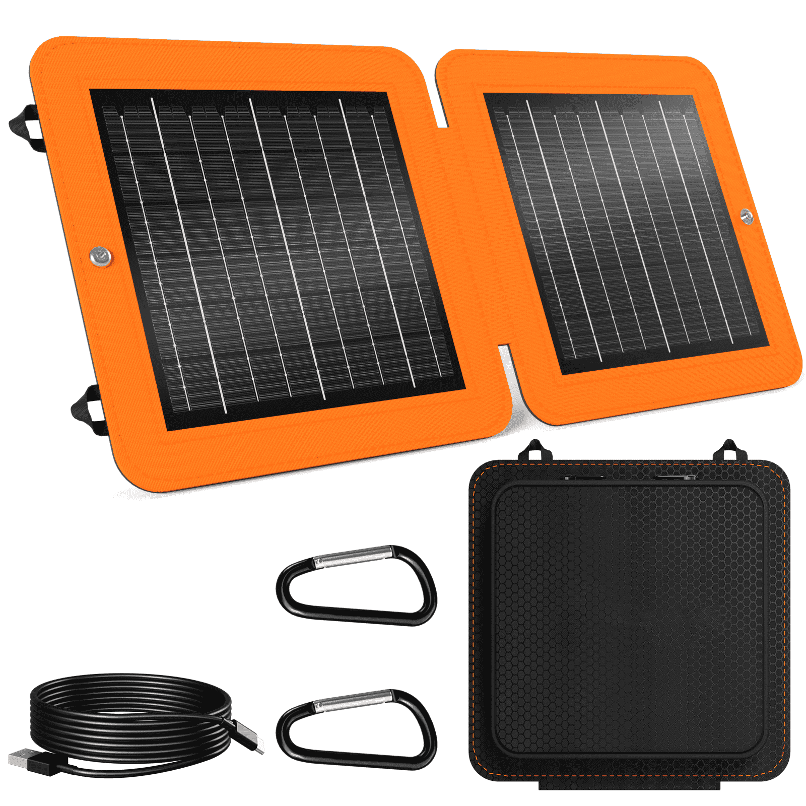 SOLPOWBEN 10W Solar Panels,Portable Charger with Dual Smart USB Fast ...