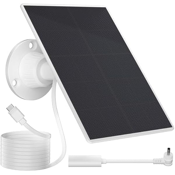 Solar Panel Charger for Ring Spotlight Cam Plus/Pro, Stick Up Cam Pro ...
