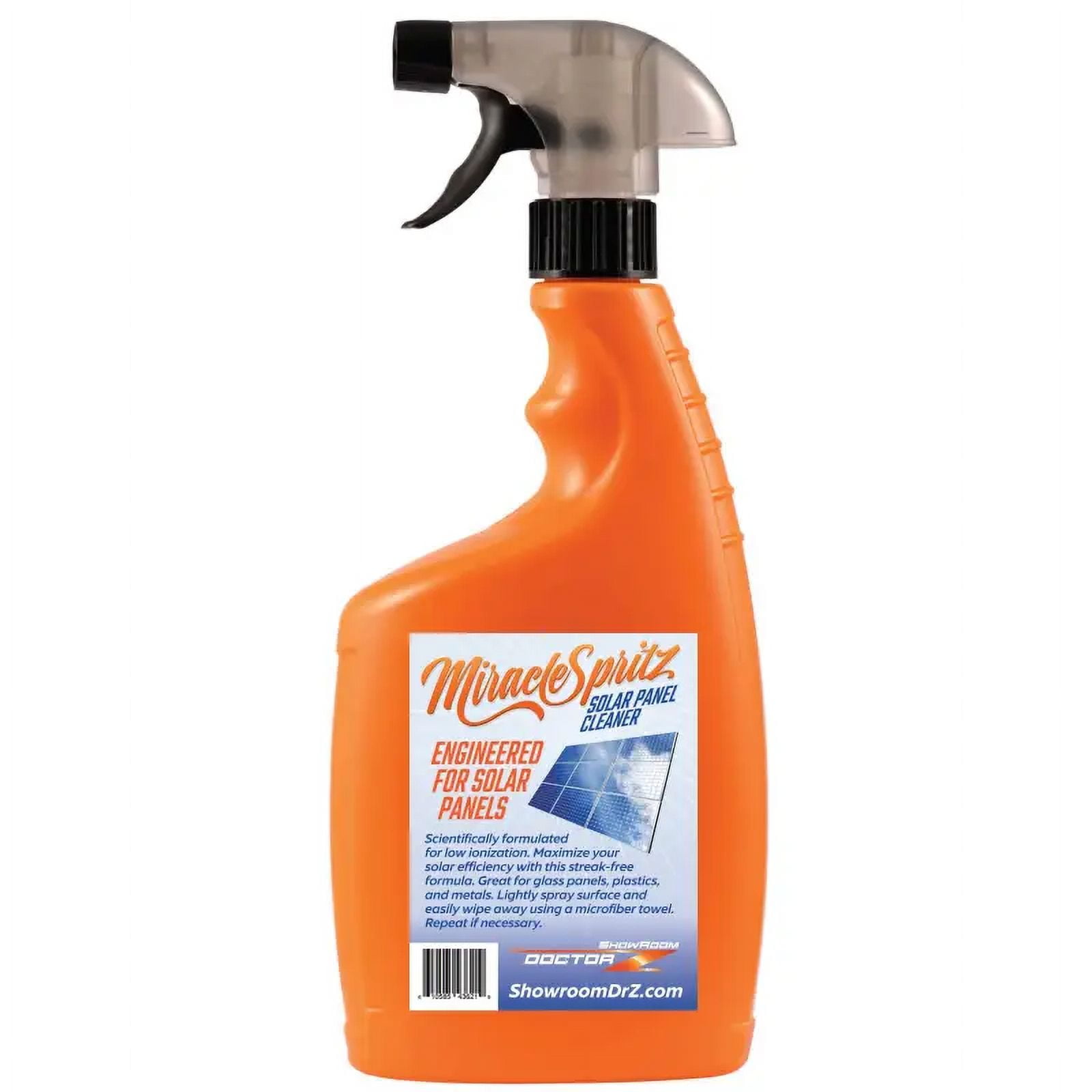 Solar Panel Cleaner 32oz spray bottle by Miracle Spritz - Walmart.com