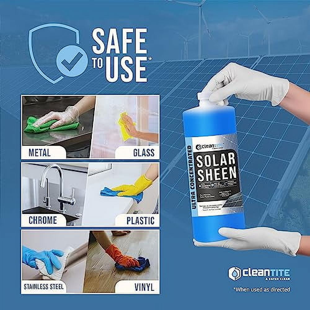 Solar Panel Cleaner Solar Sheen (Makes 128 Gallons) - Super ...