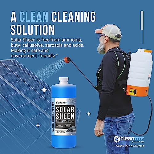 Solar Panel Cleaner Solar Sheen (Makes 128 Gallons) - Super ...