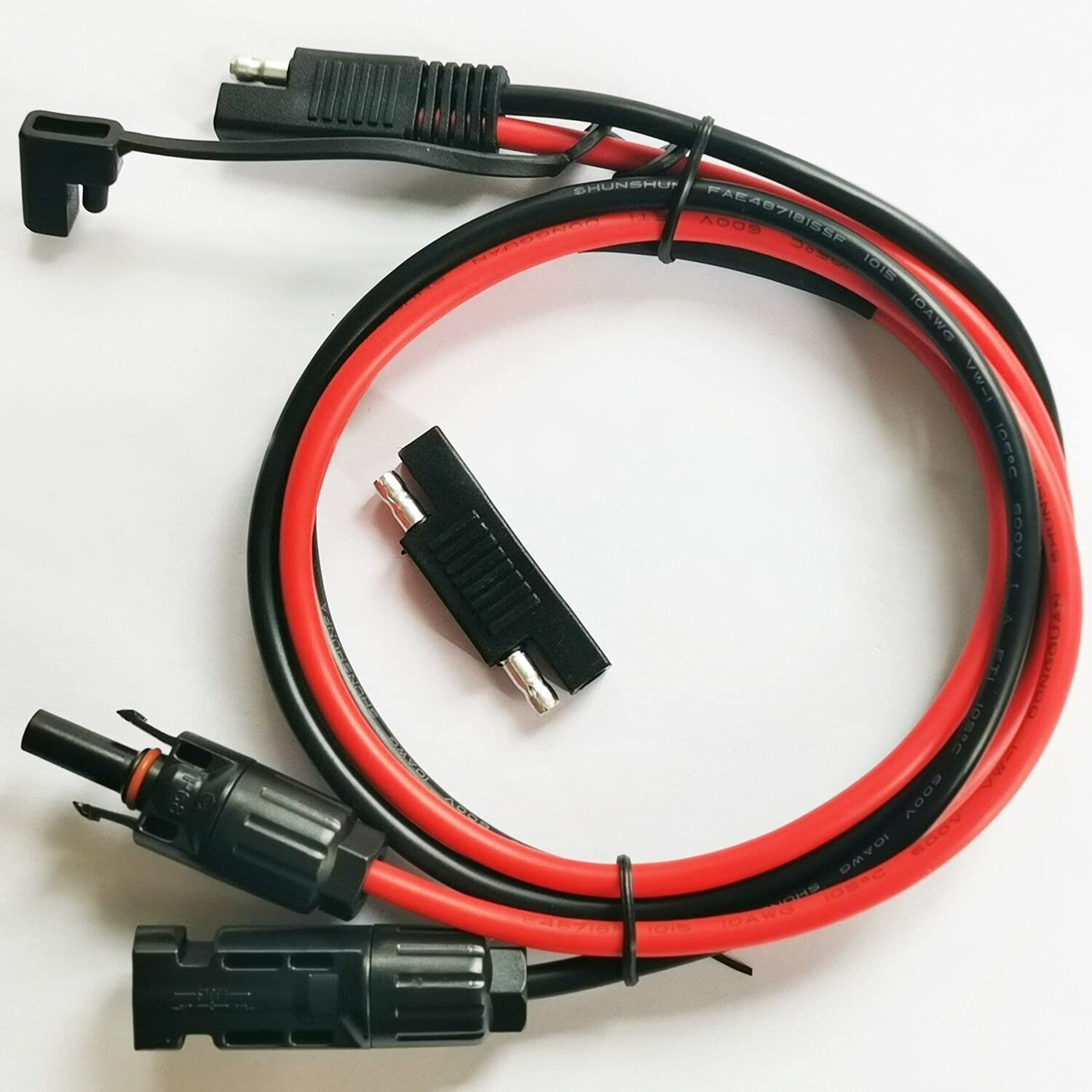 Solar Panel Connector Extension Cable with SAE Male Female Adapters 1m ...