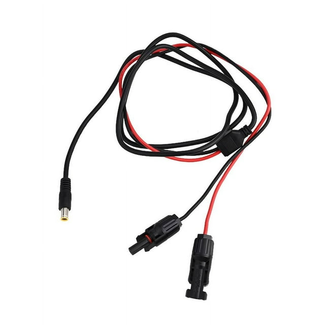 Solar Panel Connector to DC 8MM Adapter Cable Compatible with Solar ...