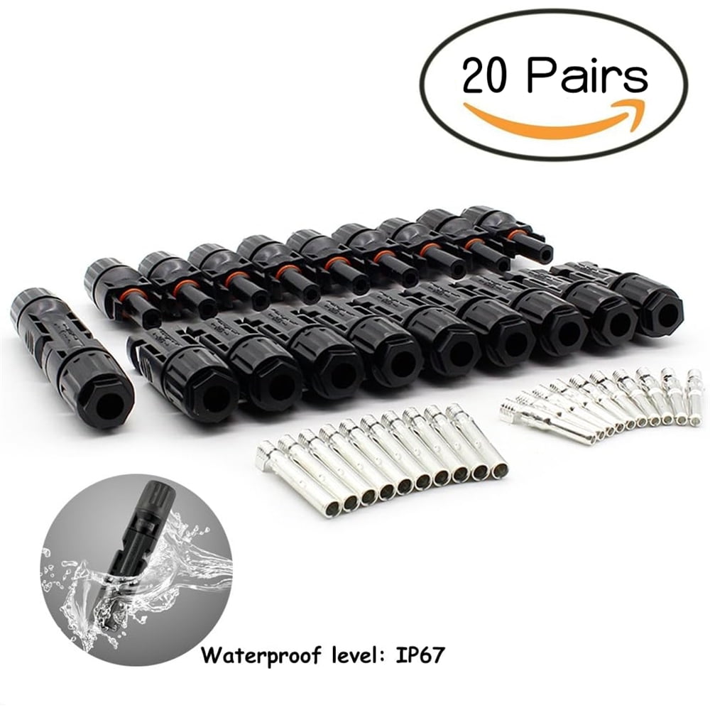 Solar Panel Connectors, Photovoltaic Connector Male/Female IP67 ...
