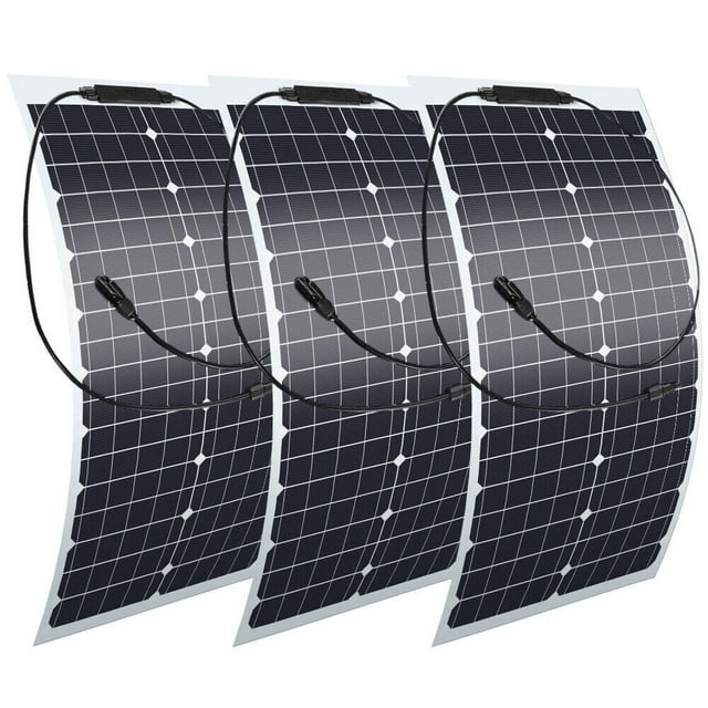 Solar Panel,DFITO 35W 18V Flexible Monocrystalline Bendable Solar ...