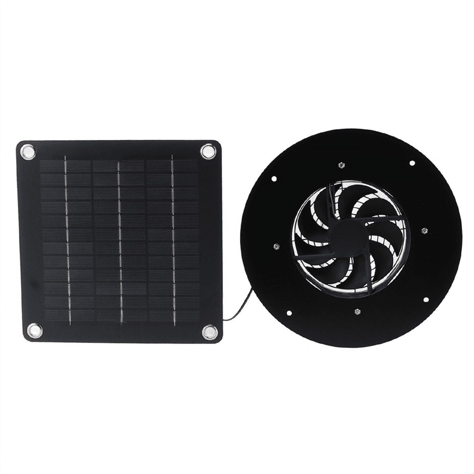 Solar Panel Exhaust Fan, 20W for Greenhouses, Pet Houses, Small Chicken ...