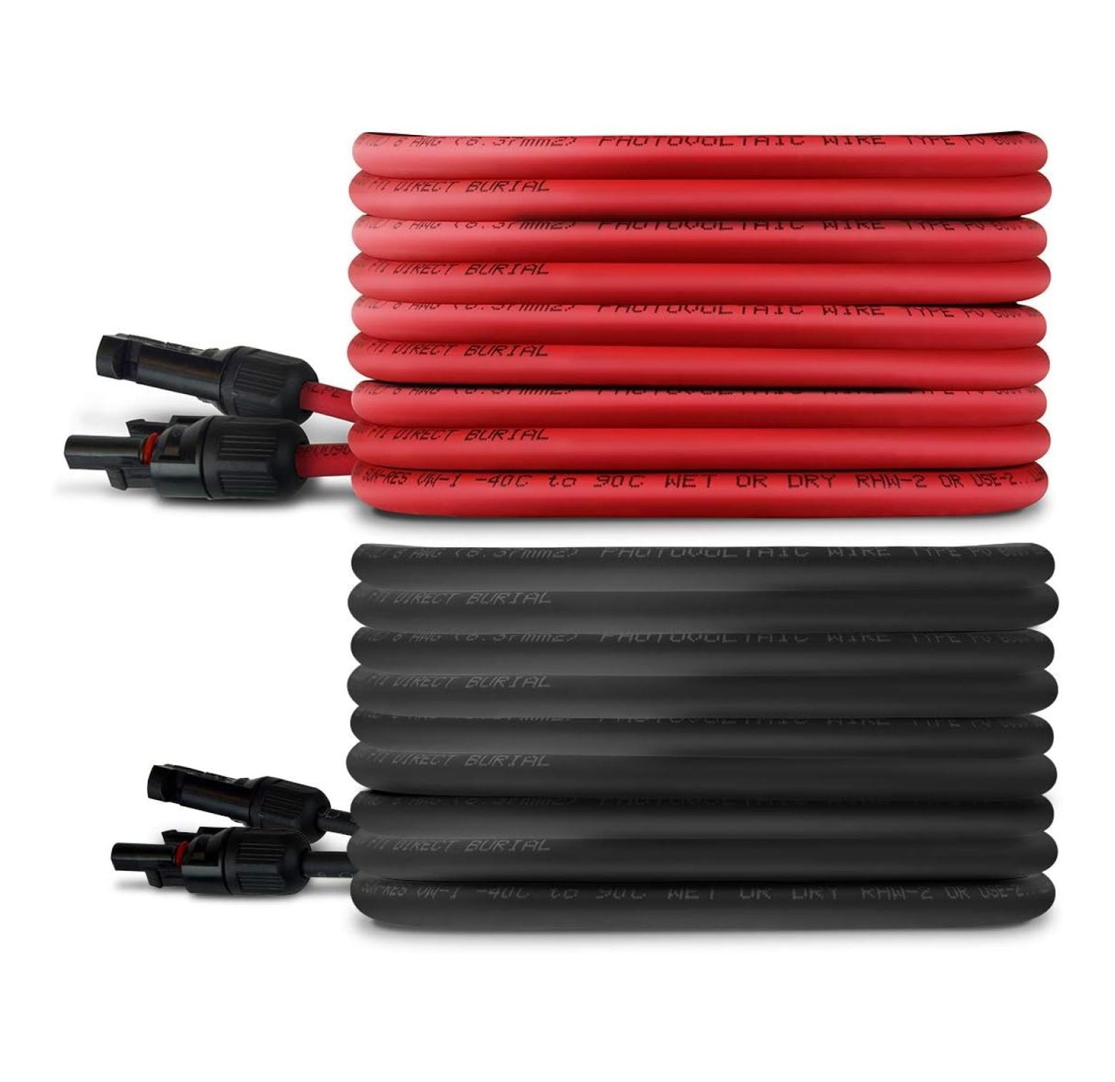 Solar Panel Extension Cable 8 AWG Gauge UL 4703 Rated for Photovoltaic ...