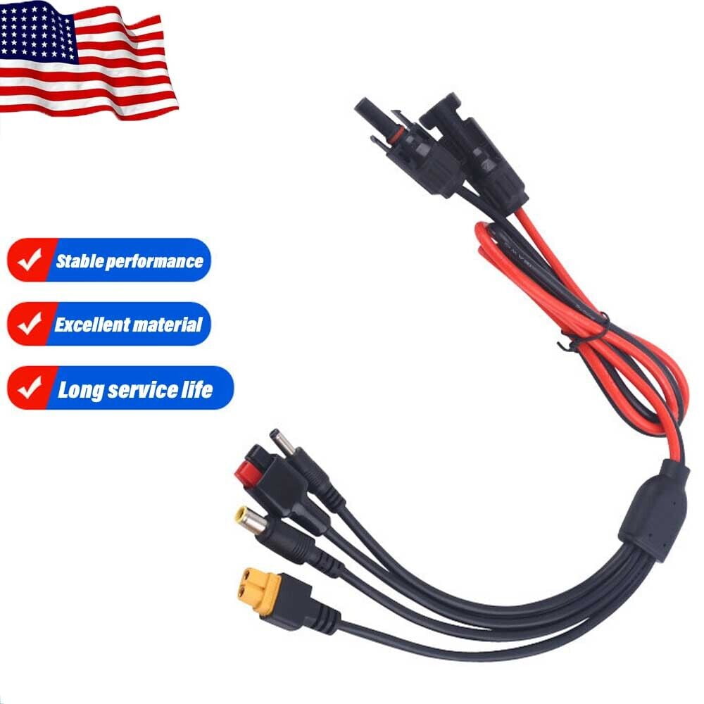 Solar Panel Extension Cable DC5521 7909 XT60 Photovoltaic Cord PV Wire ...