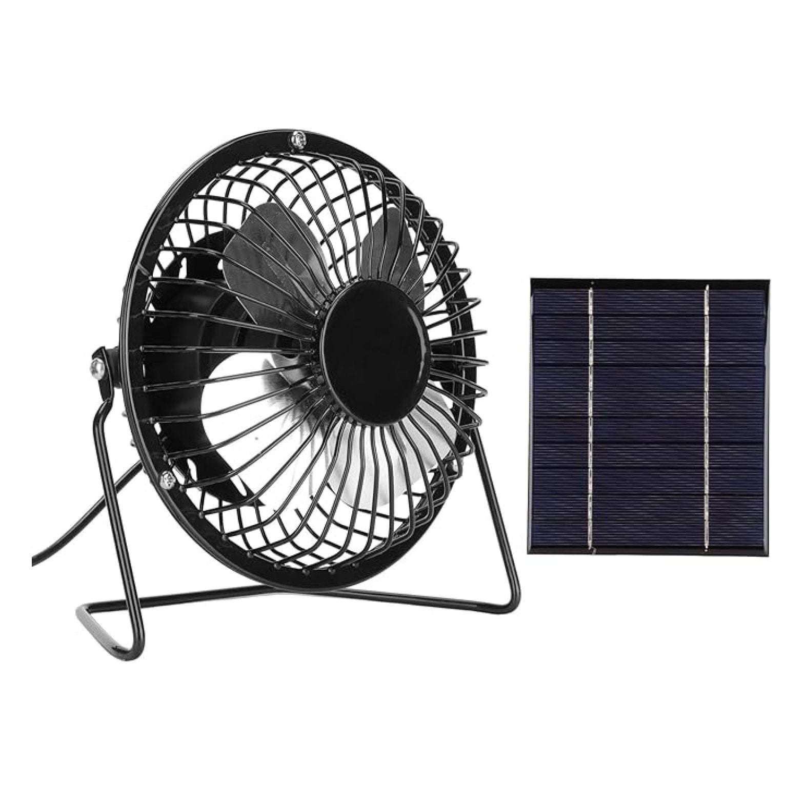 Solar Panel Fan 2.5W 5V Solar Power Ventilator USB Output Solar Powered ...